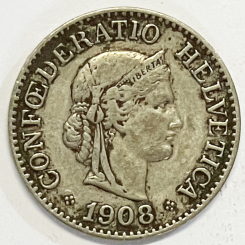 CH- 0,10 centimes, 1908, (s) – Numisworld – SHOP Numismatique